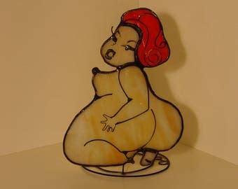 Nude Stained Glass Etsy