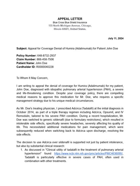 Sampleappealletter Download Free Pdf Medical Specialties Medicine