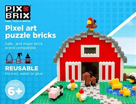 Pix Brix Pixel Art Puzzle Bricks U2013 6 000 Piece Pixel Art Container