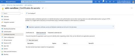 Configure The Authentication In Azure Semarchy Xdm Documentation