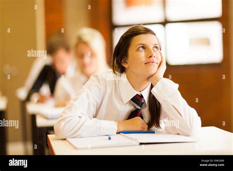 School Girl Daydreaming In Class Hi Res Stock Photography And Images Alamy