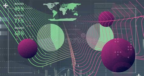 Animation Of Chain Computer Data Processing Over World Map Stock Video
