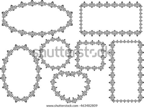 Different Shapes Frame Design Stock Vector Royalty Free 463482809 Shutterstock