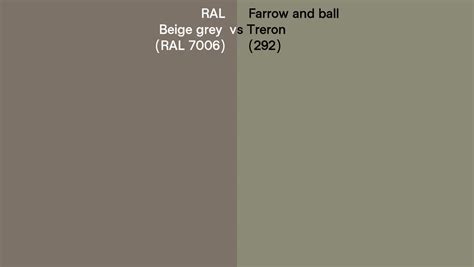 Ral Beige Grey Ral 7006 Vs Farrow And Ball Treron 292 Side By Side
