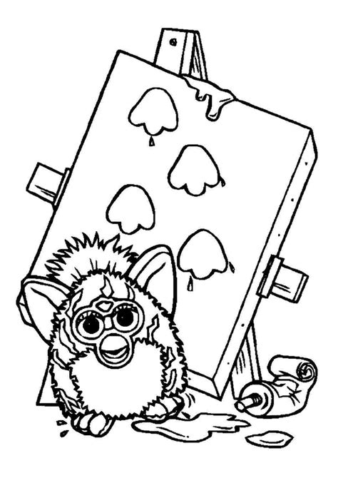 Раскраска ферби художник Раскраска Раскраска Ферби Бум художник распечатать Разукраски