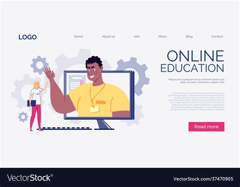 e learning website template