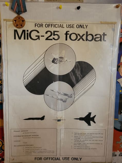 Mig 25 Identification Poster Rwhatsthisworth