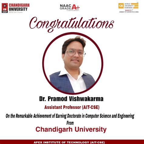 apex institute of technology ait cse on linkedin phd