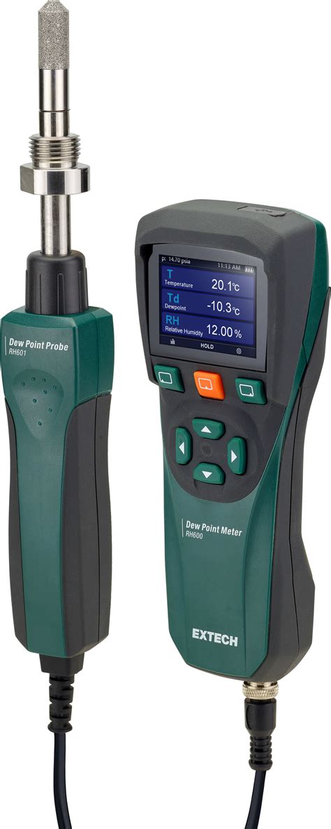 Extech Rh600 Dew Point Meter For Compressed Air And Gases Tequipment