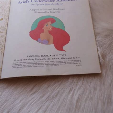 Michael Teitelbaum Vtg The Little Mermaid Movie Book Ariels Underwater Adventure 1913