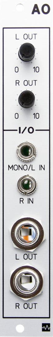 Wavefonix Audio Output Ao Eurorack Module On Modulargrid