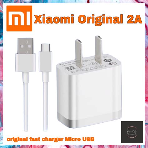 Connect Me Original Xiaomi Fast Charger Micro Android V V Complete Set Xiaomi Charger