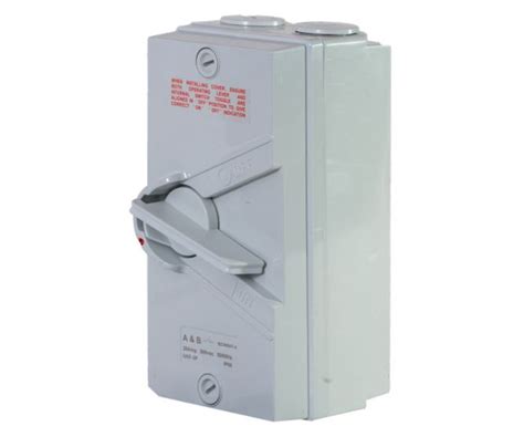 Enclosed Ip66 Isolator 20a 3p Lockable