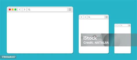 Browser Window Web Elements Design Template With Browser Window For