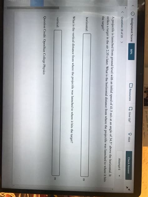 solved assignment score 90 resources x give up hint check