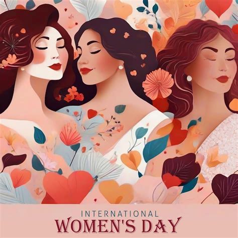 Premium Psd A Concept Of Movement For Gender Equality And Women