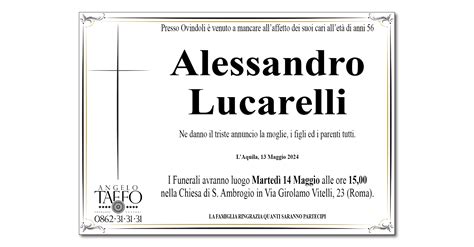 Alessandro Lucarelli Taffo Onoranze Funebri