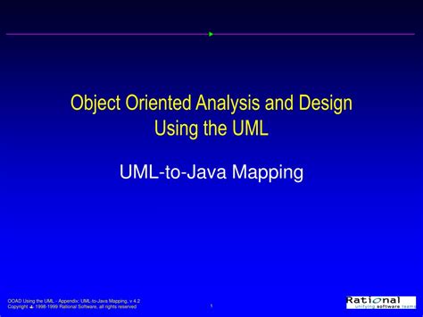 Ppt Object Oriented Analysis And Design Using The Uml Powerpoint