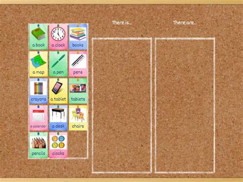 Classroom Objects There Is There Are Categorías