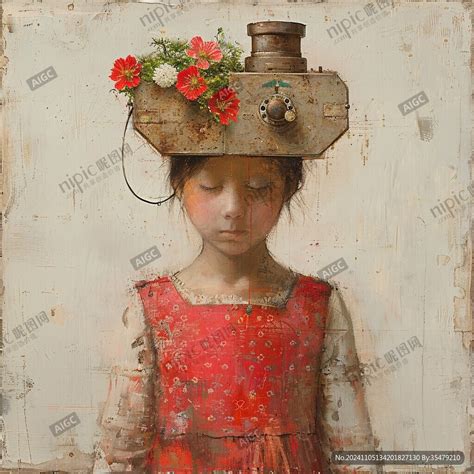 Ai创作图小女孩壁画 油画小孩 超写实主义 唯美人物油画 红花小女孩 写实主义肖像画 超写实油画 女孩装饰画 手绘人物油画 绘画人物油画 布面油画肖像 写实主义绘画 写实主义油画 无框画女孩