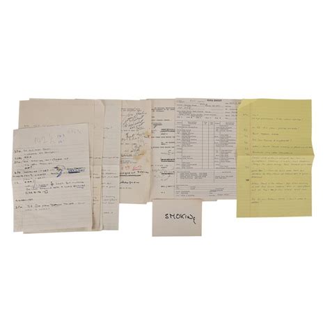 Lot 1005 Anthony Daniels Collection Anthony Daniels Hand Annotated Draft Script And