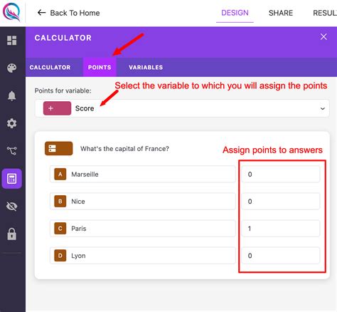 Calculator And Points Quill Forms