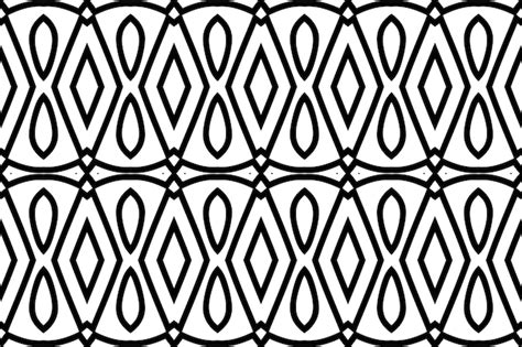 간단한 배경 흑백 원활한 패턴 프리미엄 벡터