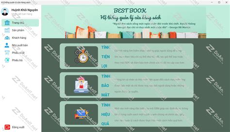 Đồ án Java Swing Phần Mềm Quản Lý Thư Viện Đồ án IT