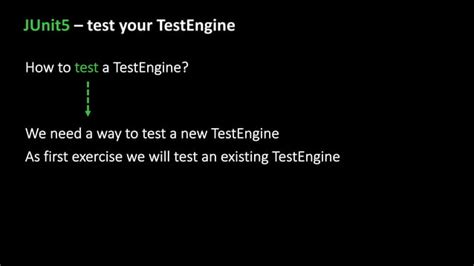 Junit Custom Testengines Intro Version Ppt
