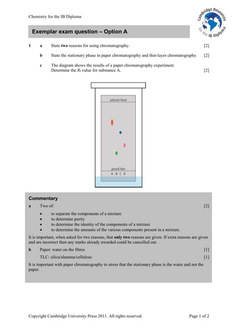 Chromatography Experiment Questions At Ronald Caster Blog