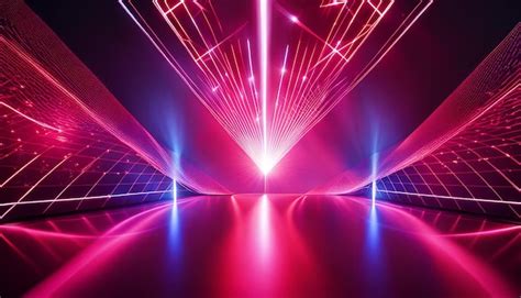 Laser Beam Pathway Premium Ai Generated Image