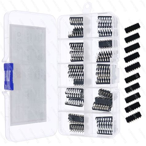 50pcs ชิป Ic ชุด74ls00 74ls04 74ls08 74ls32 74ls48 74ls73 74ls74 74ls86