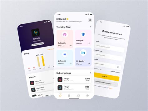 Dribbble Subscription Mobile App By Md Al Amin