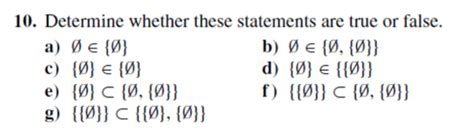 Solved Determine Whether These Statements Are True Or False