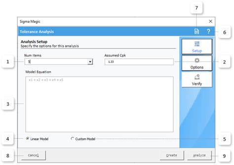 Tolerance Help Manual Sigma Magic