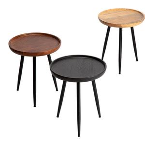 Chervey Solid Wood Side Table For Living Room