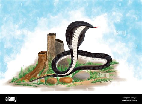 Hindu Festival Happy Nag Panchami Celebration Background Stock Vector Image And Art Alamy