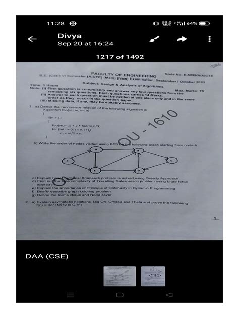 Design And Analysis Of Algorithms 2023 Pdf