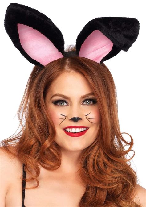 Plush Bunny Rabbit Ears Headband For Women Leg Avenue