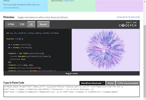 Learning The Web How To Embed Codepen Projects In Blogger