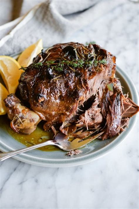 Slow Roasted Leg Of Lamb Fed And Fit