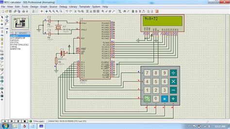 A Basic Circuit Diagram For A Simple Calculator