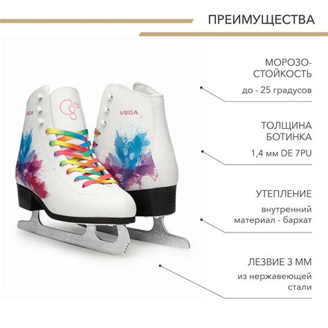 Коньки фигурные Caring star VEGA Размер 40 купить по цене 3500 ₽ в ...