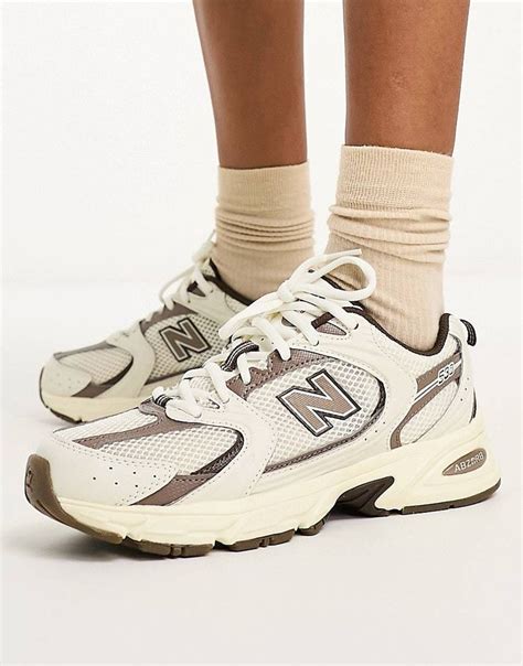 New Balance 530 Trainers In Off White And Beige Asos Casual Shoes