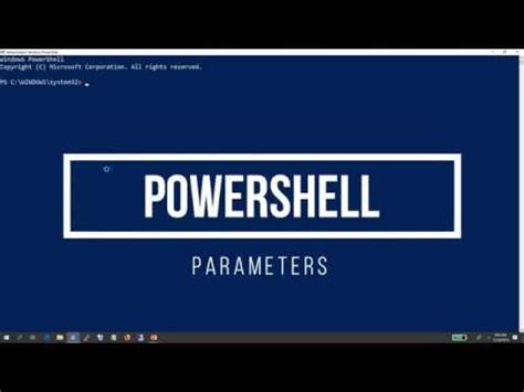 Powershell Basics Parameters Youtube