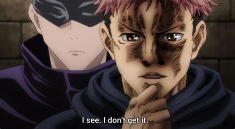 Jujutsu Kaisen Yuji Itadori 1000 Yard Stare Yuji Side Eye Yuji Scene