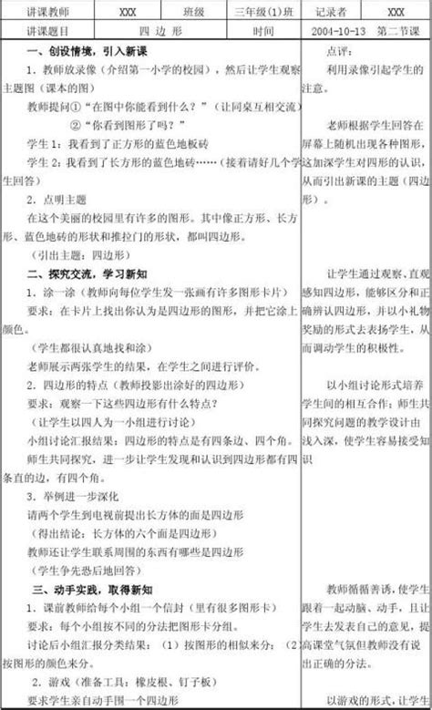 教师听课记录范文八篇 范文118