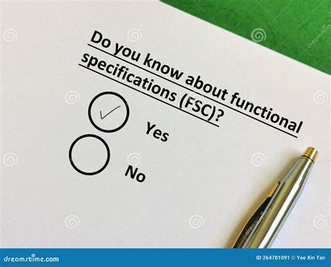 Questionnaire About Procurement Stock Image Image Of Money Employer 264781091