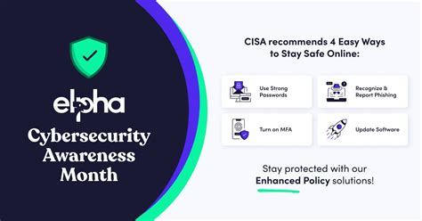 Elpha Secure On Linkedin Cyberawarenessmonth Cybersecurity Cisa Insuretech Cyberinsurance…