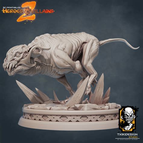 3d Printable Hellhound B By Javier Txiki Tejedor